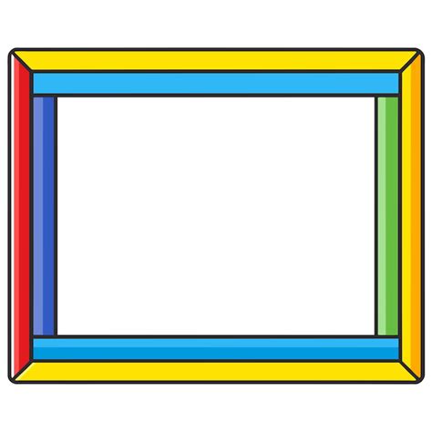 Premium Vector Rectangle Shape Colorful Frame