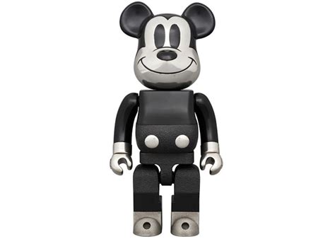 Bearbrick Royal Selangor Mickey Mouse 400 Blackwhite Us