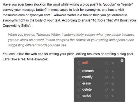 one unique way to find synonyms twinword