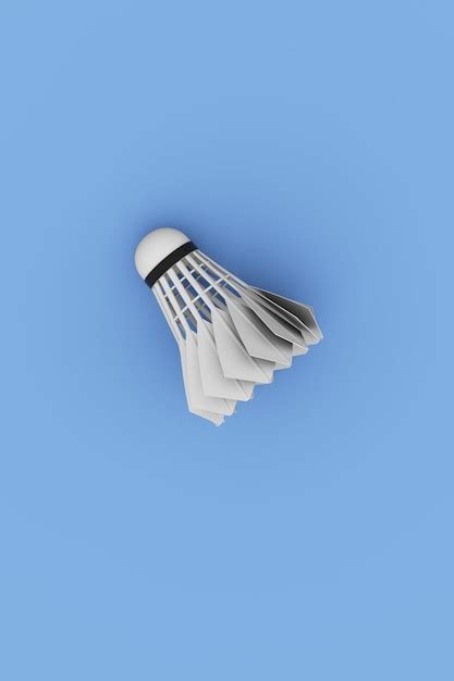 Premium Photo Shuttlecock On Blue Background