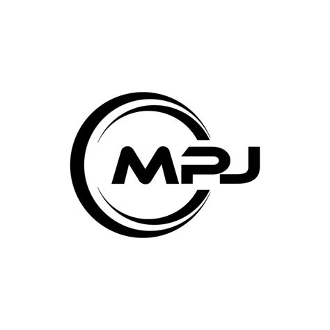 Mpj Logo Diseño Inspiración Para Un único Identidad Moderno Elegancia