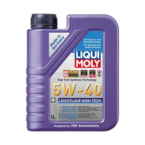 Liqui Moly 5w40 Leichtlauf High Tec Engine Oil 1l Vw Bmw Approved