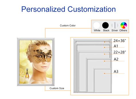 알루미늄 스냅 프레임 Led 라이트 박스 의 고품질 알루미늄 스냅 프레임 Led 라이트 박스