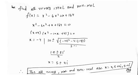 Solved Write The Factored Form Of The Polynomial Function With Real Coefficients A Lead