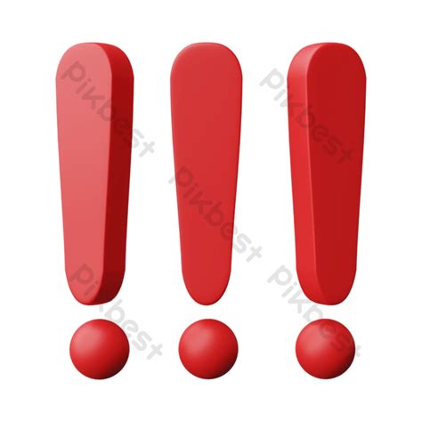 3d Exclamation Mark Symbol Png Images Psd Free Download Pikbest