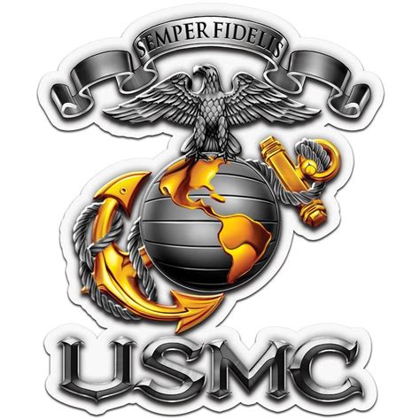 Usmc Semper Fidelis Decal Usmc Decal Reflective Decals Usmc