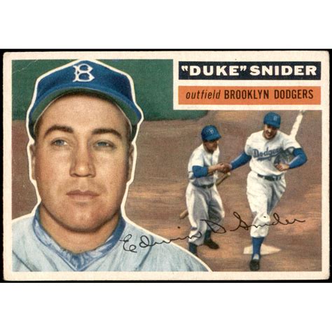 Duke Snider 1956 Topps 150 Pristine Auction