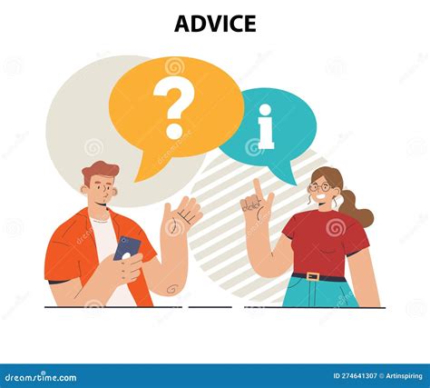 Advice Concept Set Character Or Employee Giving Or Taking A Piece