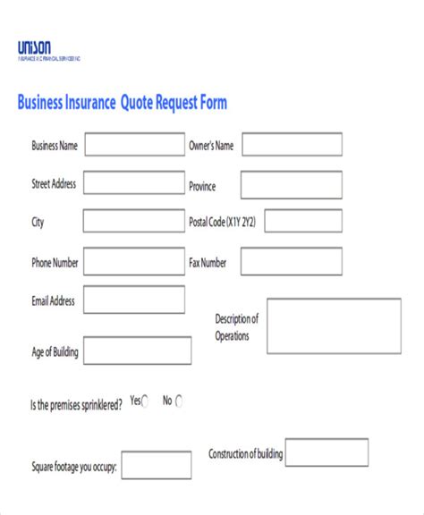 Free 12 Sample Quote Request Forms In Ms Word Pdf