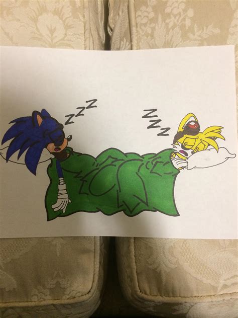 Sonic And Tails Deep Sleep By Cmartin4022 On Deviantart