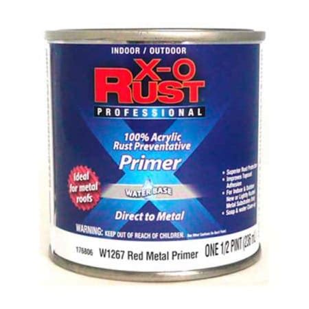 General Paint And Mfg X O Rust Anti Rust Enamel Red Metal Primer Pint Zoro