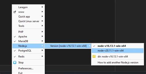 How To Add New Node Version To Laragon Dev Community