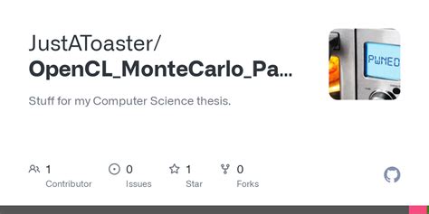 GitHub JustAToaster OpenCL MonteCarlo Path Tracing Stuff For My