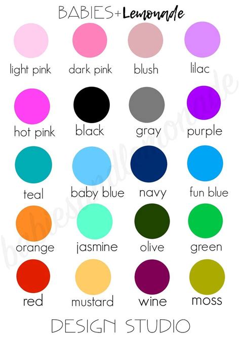 Color Name List List Of Colors English Grammar Here D In Custom Baby Blanket