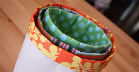 Rectangle Fabric Bin Tutorial DIY Tutorial Ideas