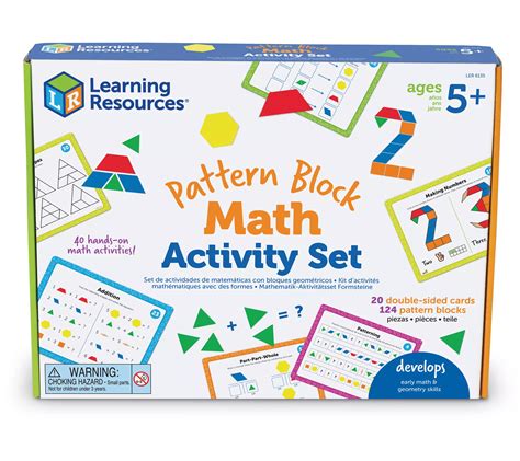 Learning Resources Pattern Block Math Activity Set