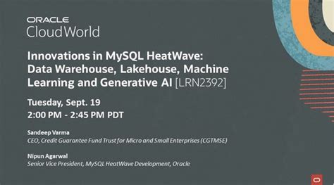 isam hagmusa ph d on linkedin cloudworld cloudworld2023 mysqldba heatwave oraclecloud