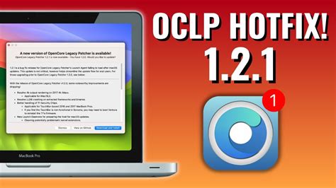 Opencore Legacy Patcher 121 Update Hot Fix Recovery Is Broken