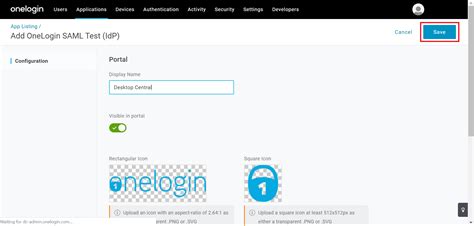 Configuring Saml Authentication Settings In Endpoint Central For Onelogin