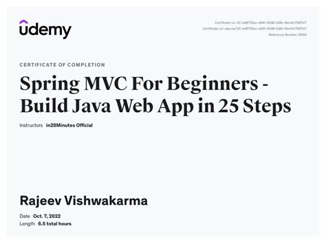 Rajeev Vishwakarma On Linkedin Udemy Course Completion Certificate