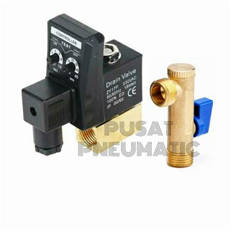 electric solenoid valve timer auto drain 16bar 230 vac split body 1 2