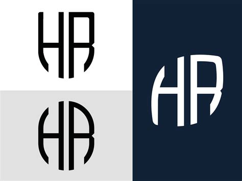 Creative Initial Letters Hr Logo Designs Bundle 10048112 Vector Art At