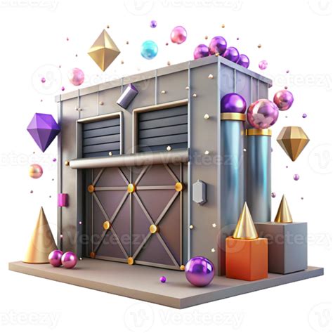 Serene Vintage Industrial Facade Metal Cladding Texture Cutout Original