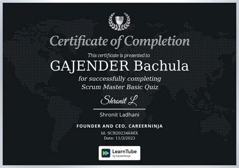 Iam To Share That I Have Successfully Completed The Skill Assessment Quiz For Scrum Master From