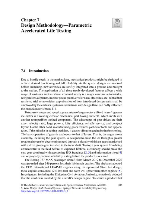 Pdf Design Methodology—parametric Accelerated Life Testing
