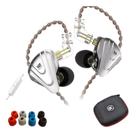Kz Zsx Terminator Cyan Con Mic + Estuche + Puntas Memory | Envío gratis