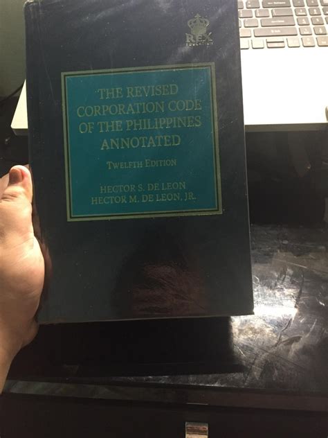 The Revised Corporation Code Of The Philippines By De Leon Hobbies And Toys Books And Magazines