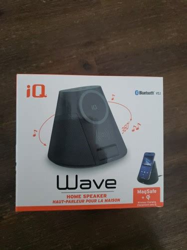 Iq Wave Black Bluetooth Home Speaker With Magsafe Wireless Charging
