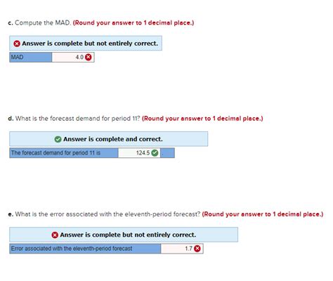 Solved Using Simple Moving Averages And The Following Time
