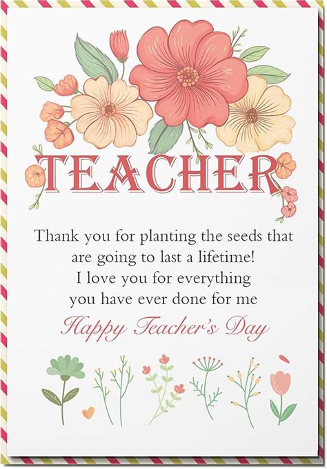 Blinkblink Teachers Appreciation Day Card Happy Teachers Day Card With