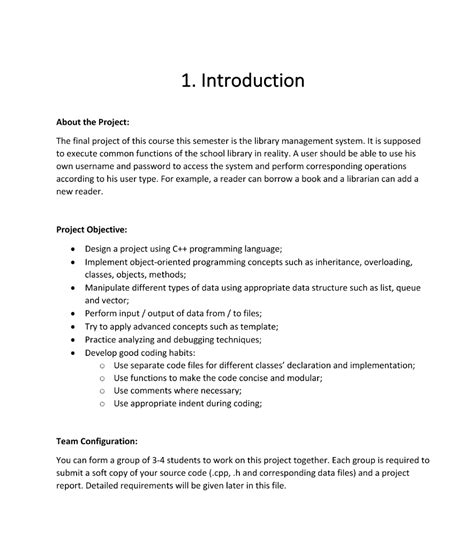Introduction Sample For School Project