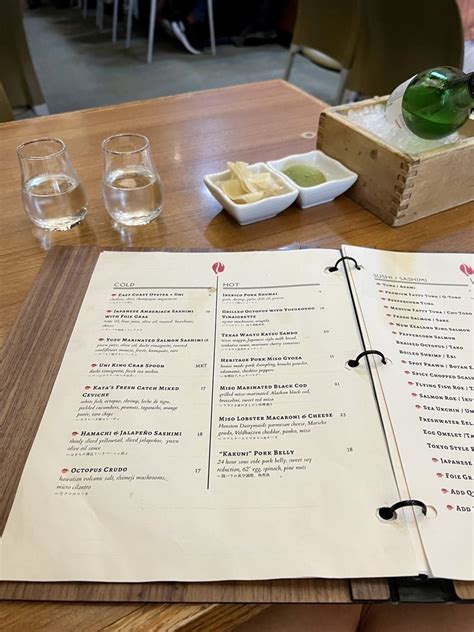 Kata Robata Menu Updated For 2025