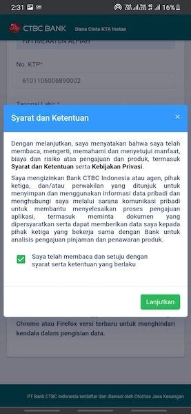 Tabel Angsuran Simulasi Review Kta Ctbc Dana Cinta Indonesia