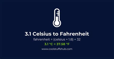 Convert Celsius To Fahrenheit C To F Conversion
