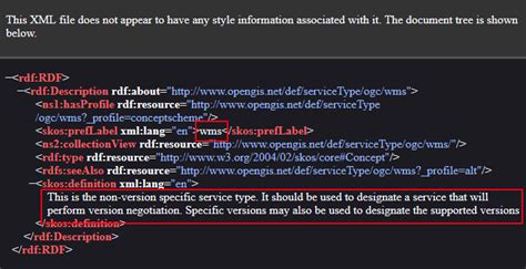 Difference In Preflabel And Definition Of Service Type Depending On The Encodingprofile · Issue