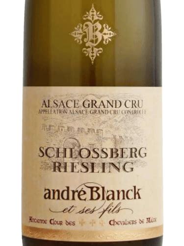 2018 Andre Blanck Riesling Alsace Grand Cru Schlossberg Vivino