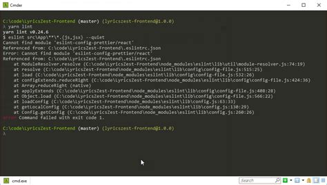 yarnpkg eslint with prettier issues on yarn global install stack