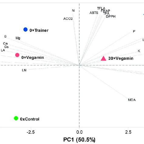 Principal Component Loading Plot And Scores Of The Principal Component