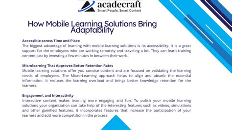 Ppt Mobile Learning Solutions Explained Adjust Training Adaptability