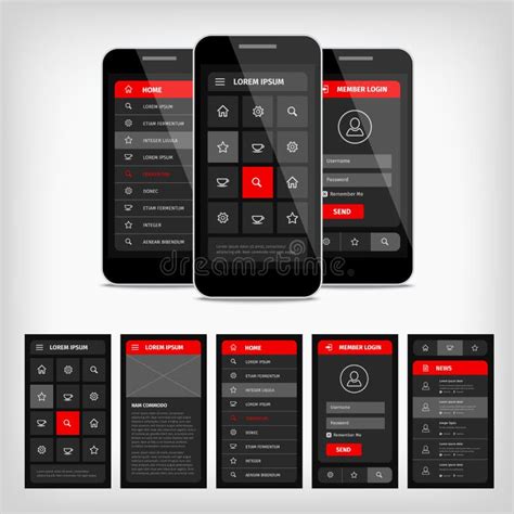 Mobile Interface Layout Stock Illustrations 65 591 Mobile Interface Layout Stock Illustrations