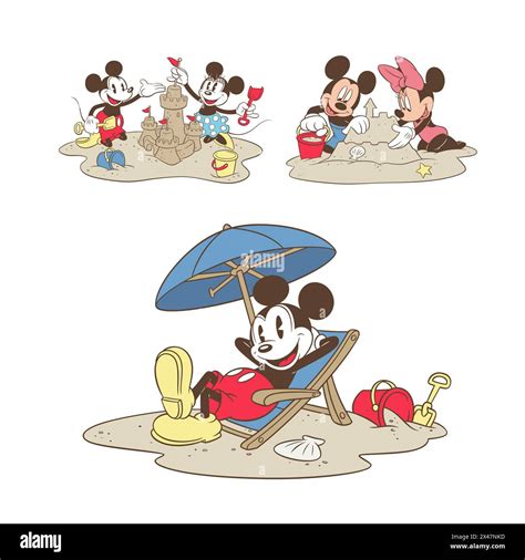 Mickey And Minnie Mouse Beach