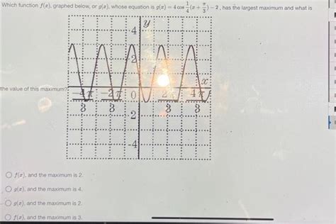solved which function f x graphed below or g x whose