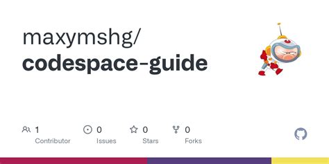 Github Maxymshg Codespace Guide