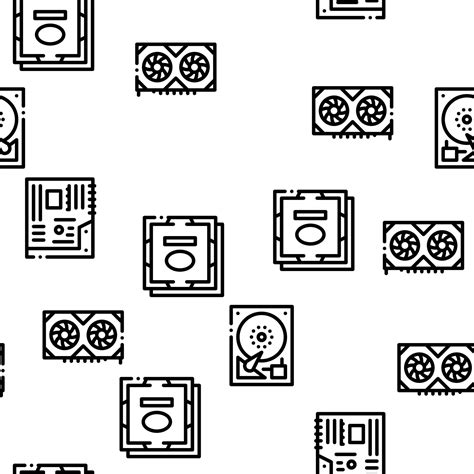 Computer Technology Seamless Pattern Vector Vector Art At Vecteezy
