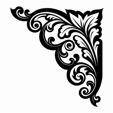 Premium Vector Ornate Corner Design Element