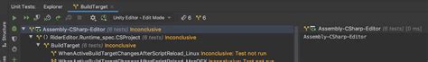 Playmode Tests Always Inconclusive · Issue 1571 · Jetbrainsresharper Unity · Github